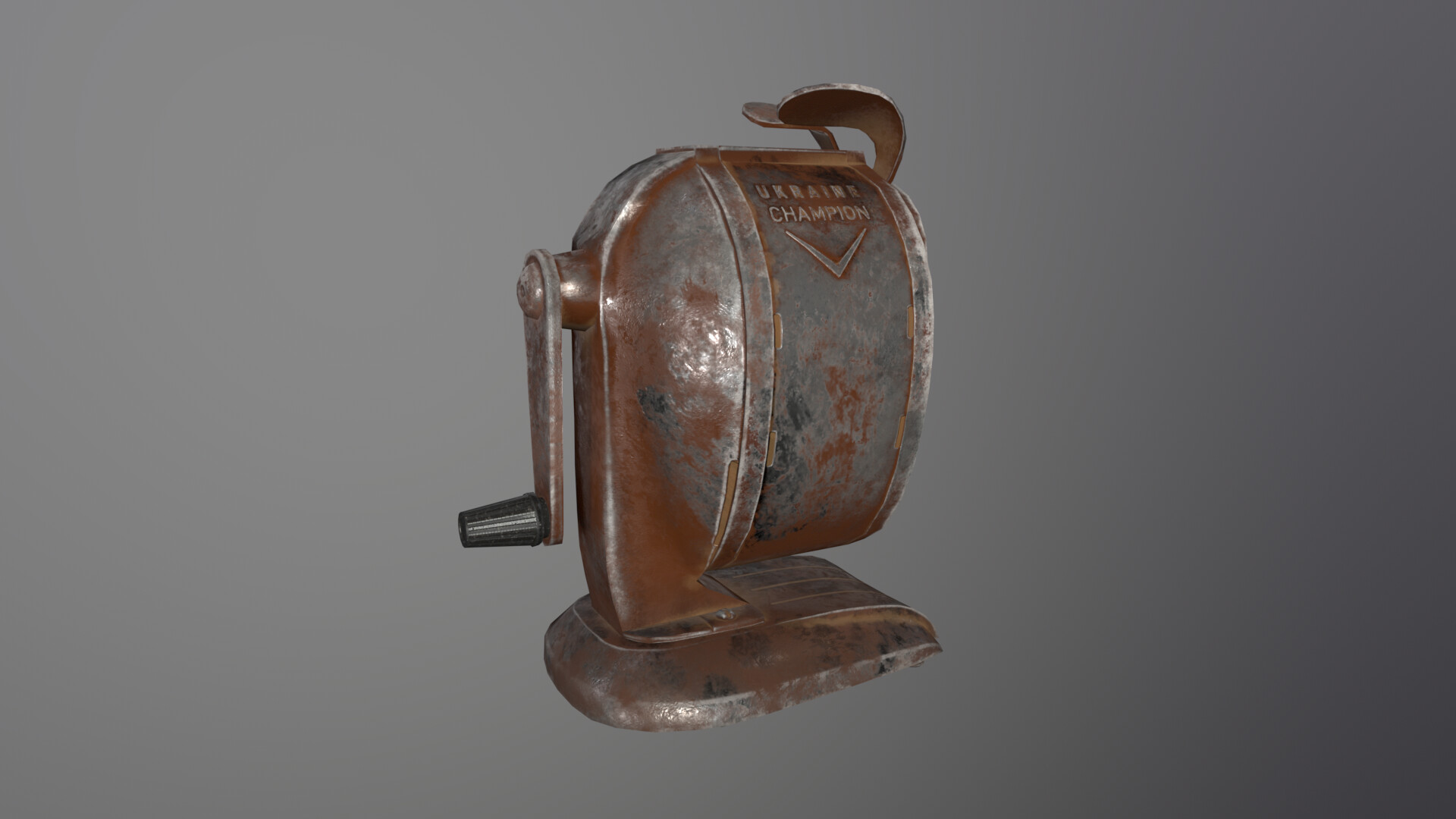 ArtStation - Antique mounted hand powered pencil sharpener