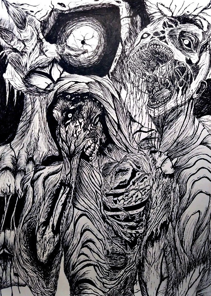 Horror Drawings Art