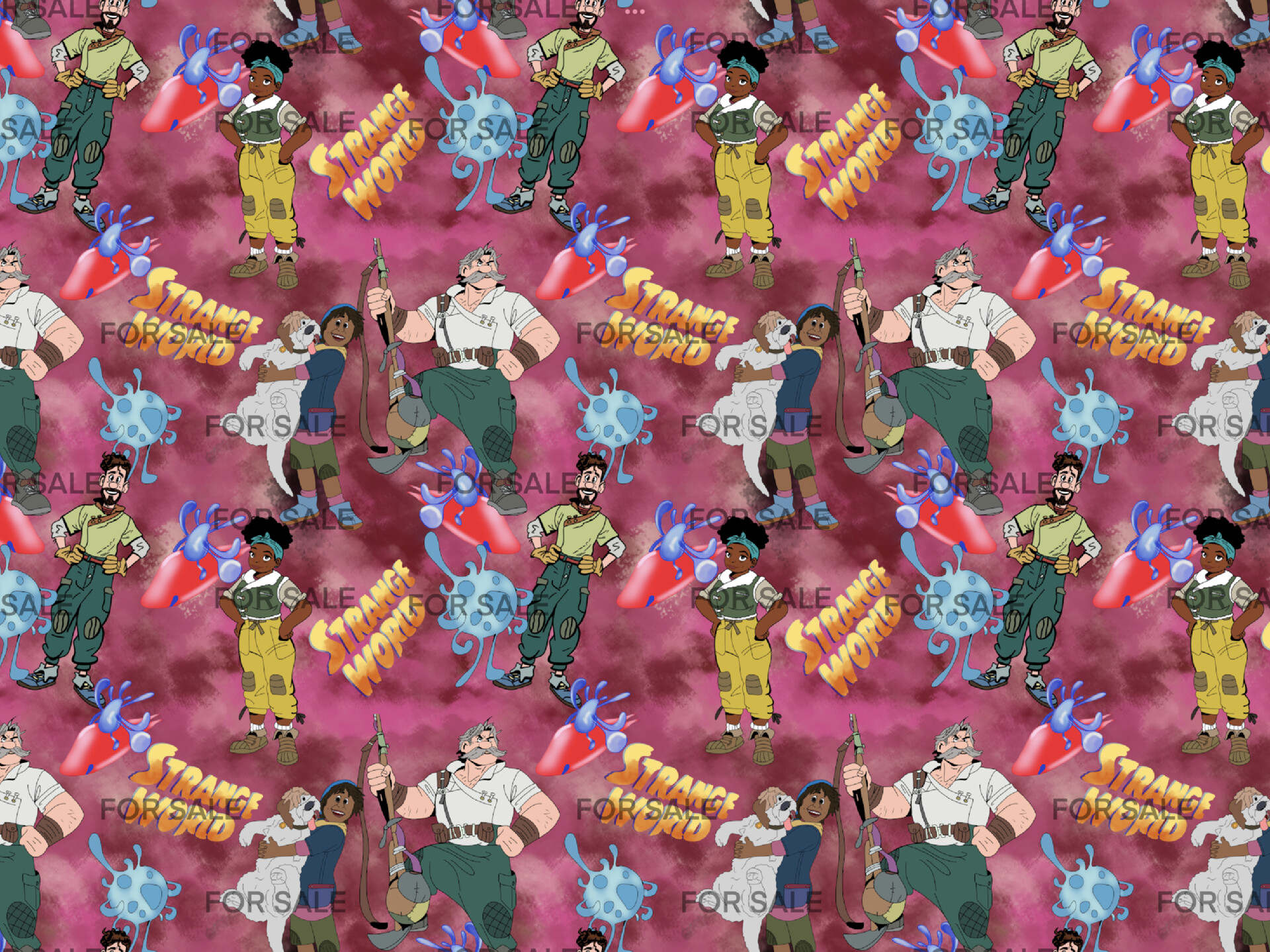 ArtStation - Seamless design for sale Strange World