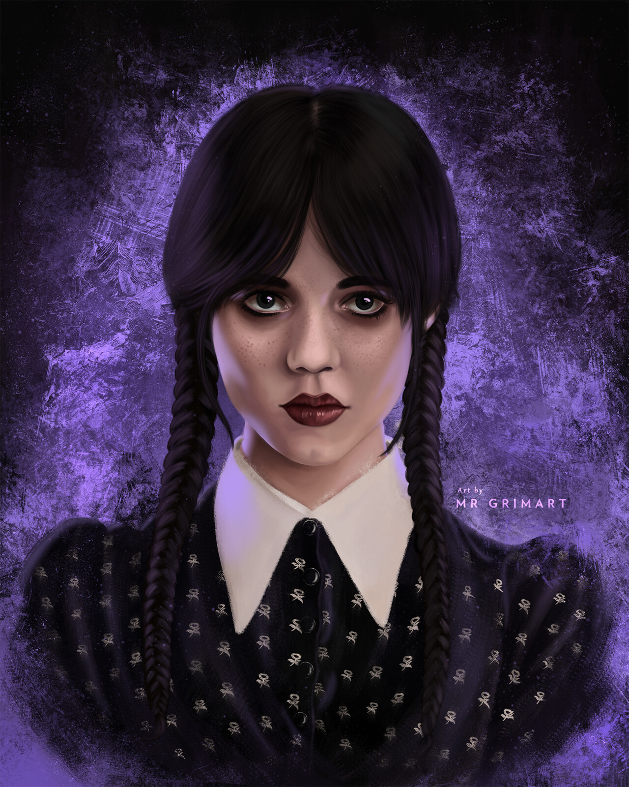 MrGrim Art - Wednesday Addams