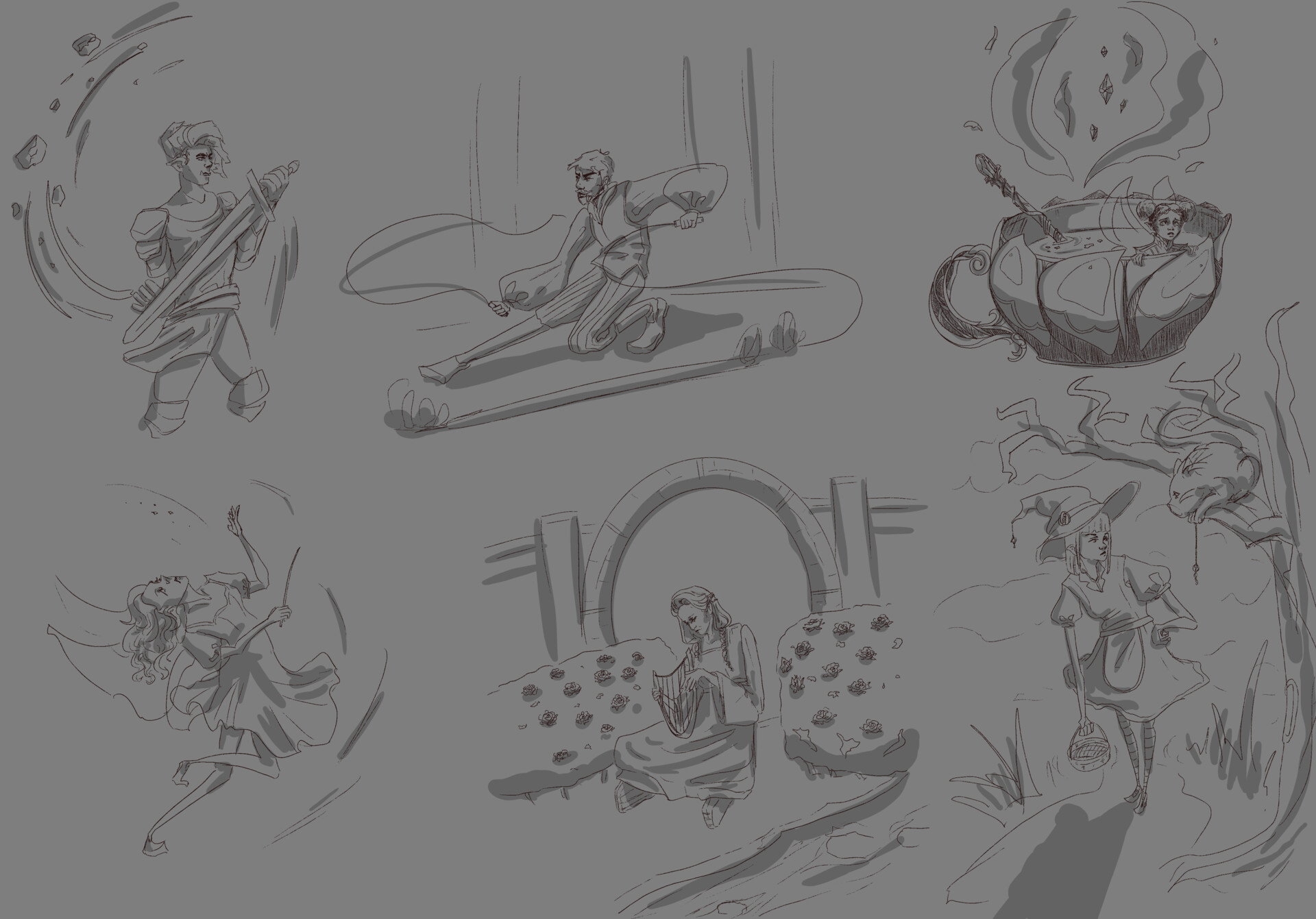 Aeris Meadows - Independent Study Prompt Illustrations