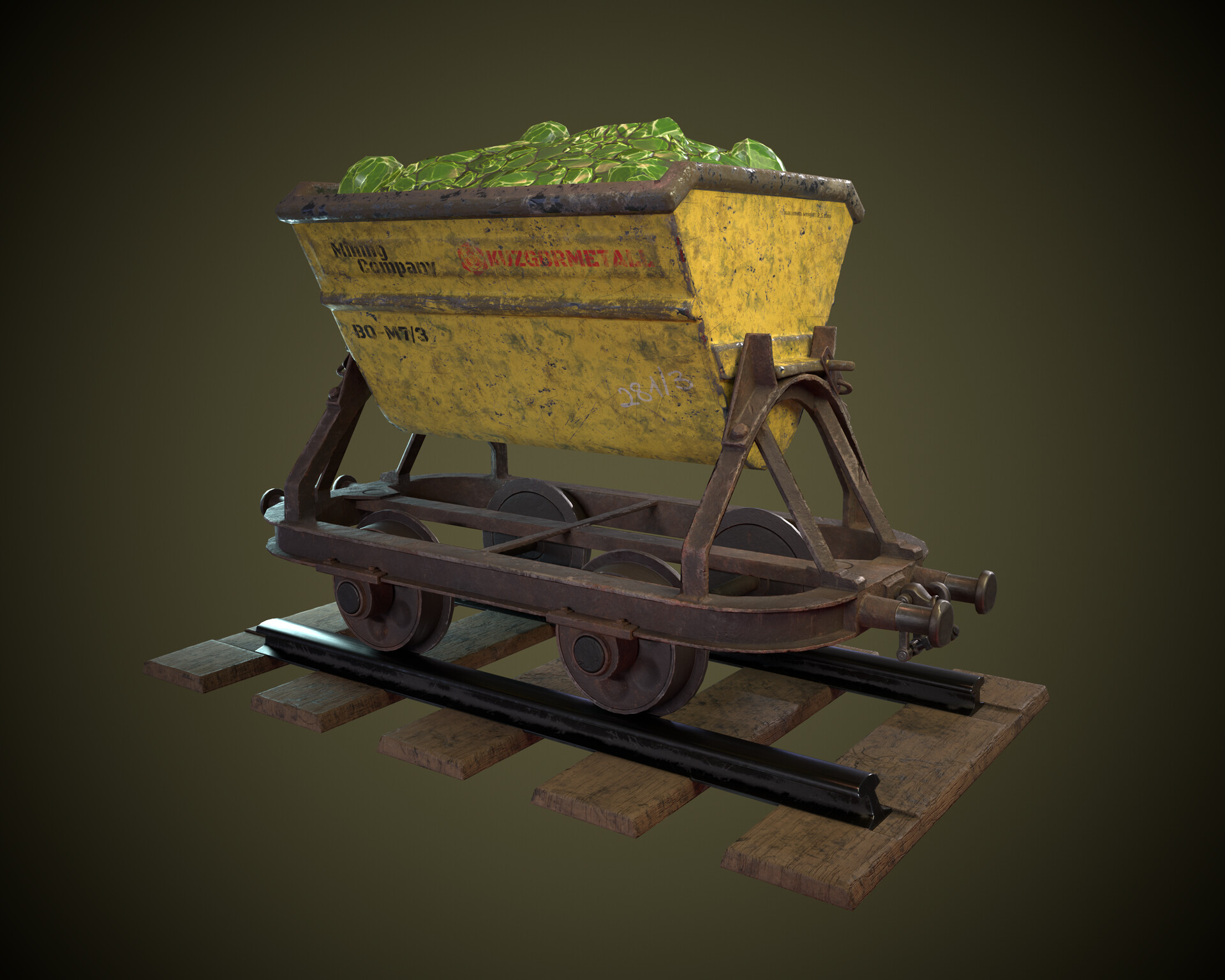 ArtStation - Mining trolley.