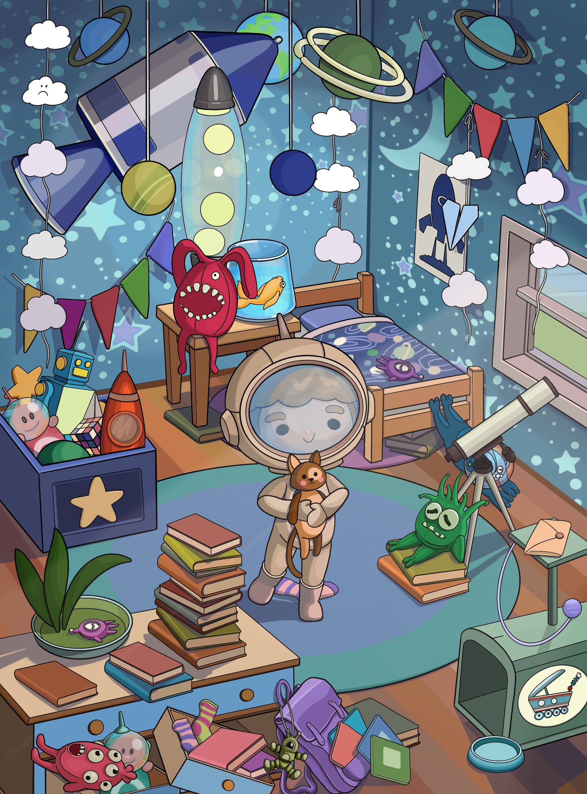 ArtStation - space room (hidden object)