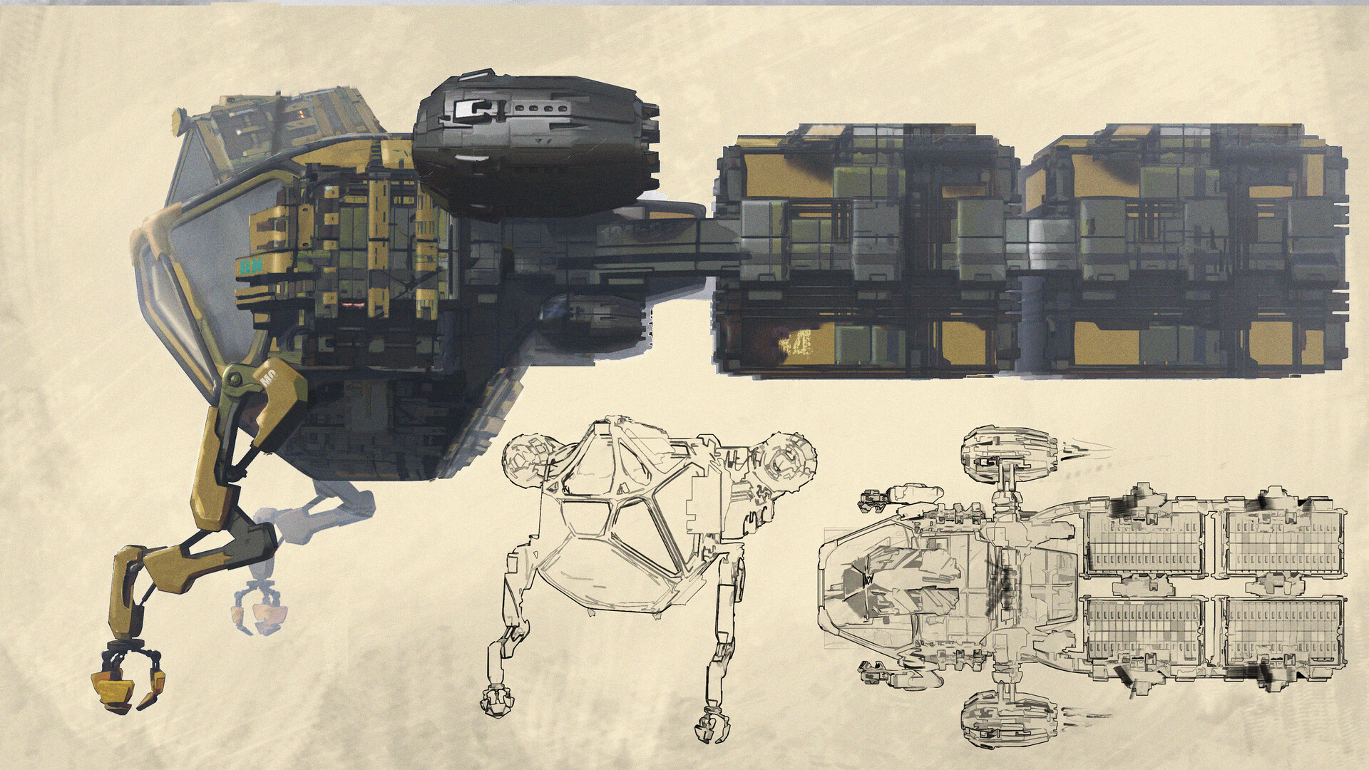 ArtStation - Concept art Sci-fi ships