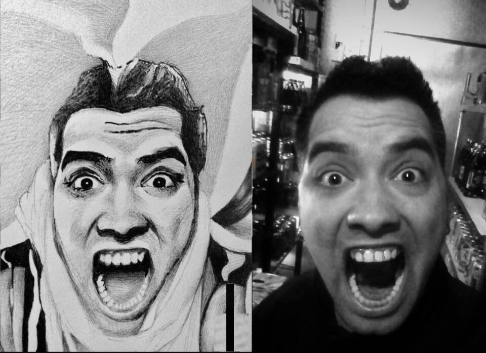 ArtStation - The screaming man. Self-portrait