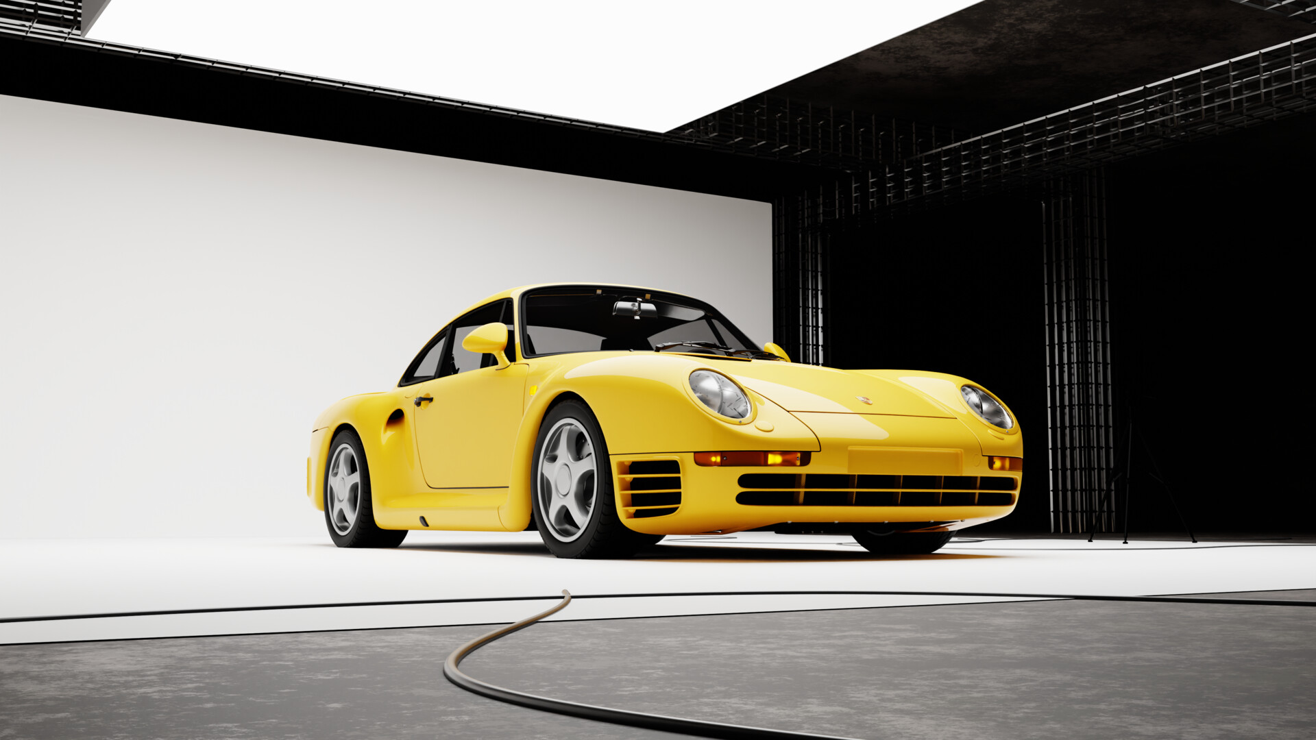 ArtStation - Porsche 959 in studio