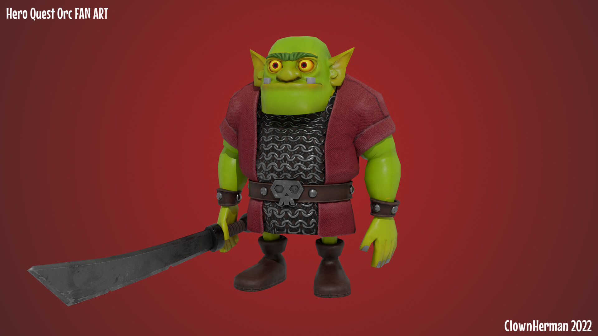 ArtStation - Hero Quest Orc Fan Art