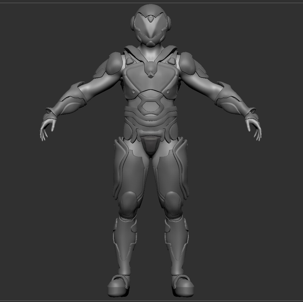 Lucy Davis - Armour hard surface sculpt