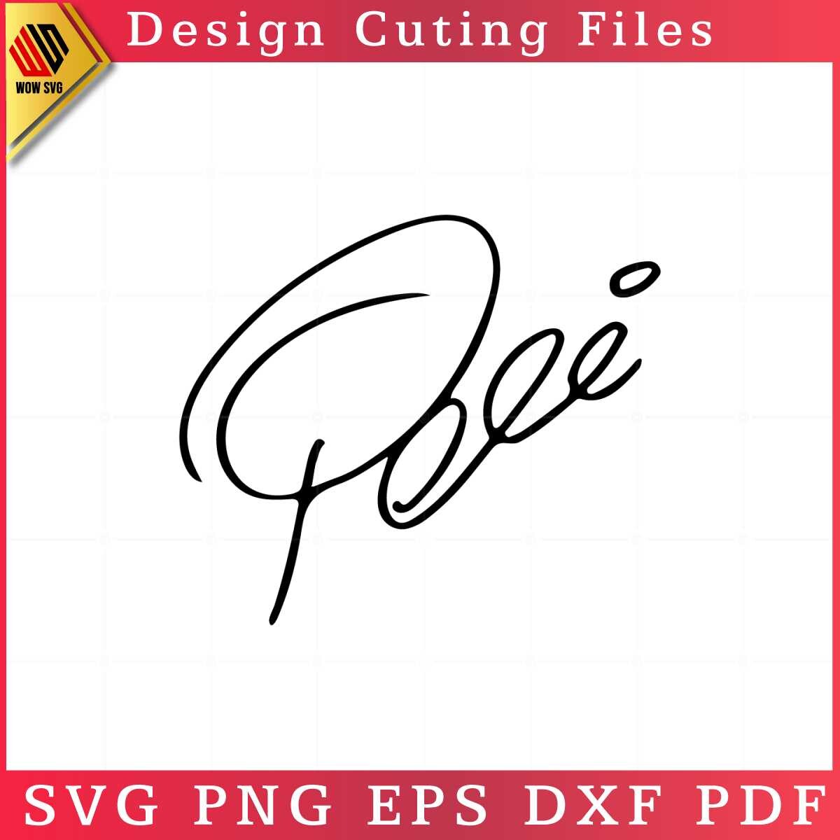 ArtStation - Pele Signature Svg Cutting File For Personal Commercial Uses