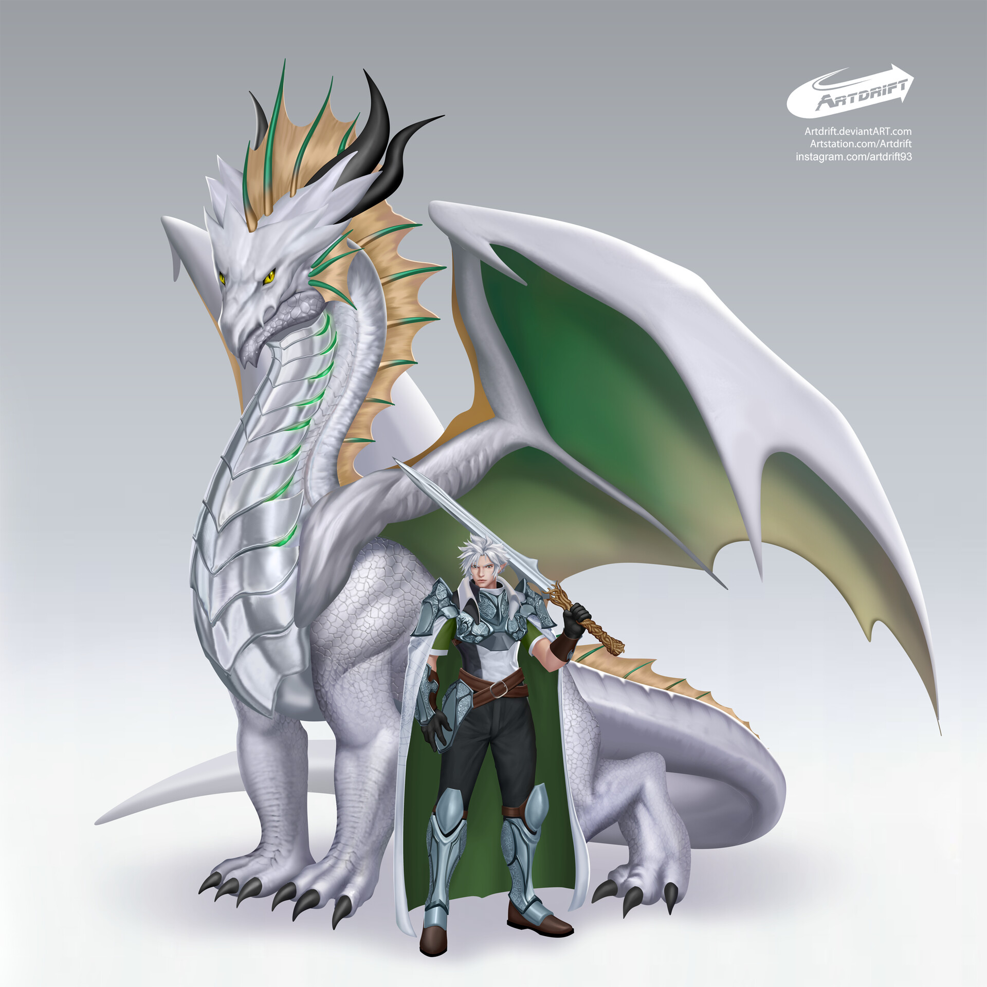 ArtStation - Sahrel and Mirath v2 - DnD commission