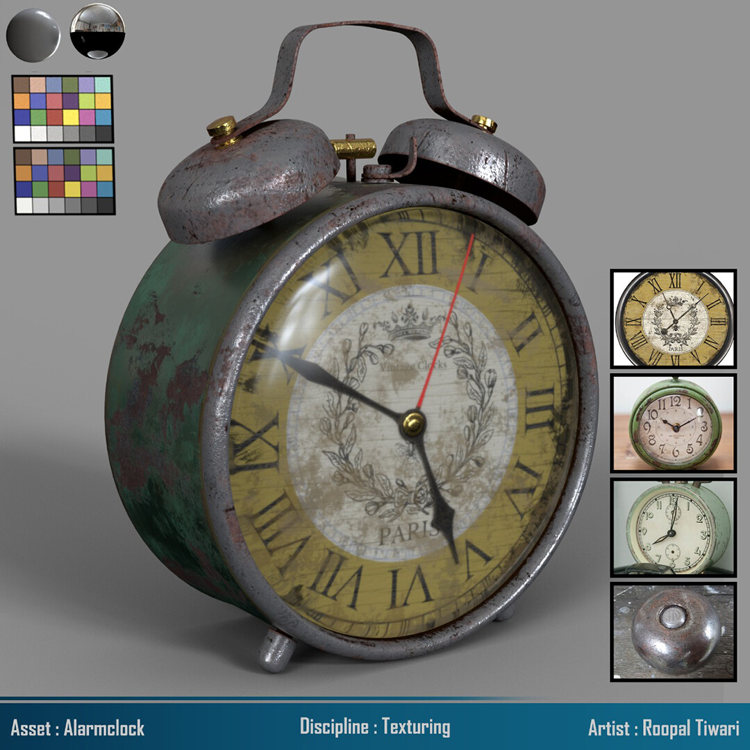 ArtStation - Vintage Alarm Clock