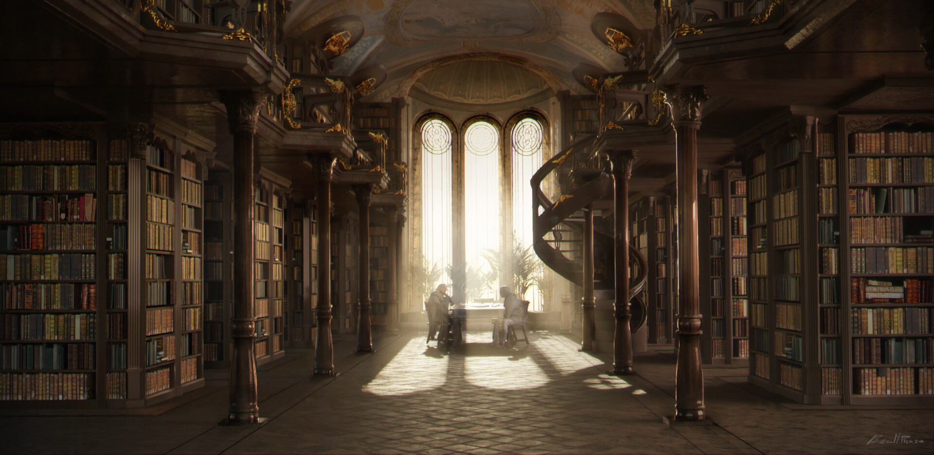 ArtStation - Ancient Library