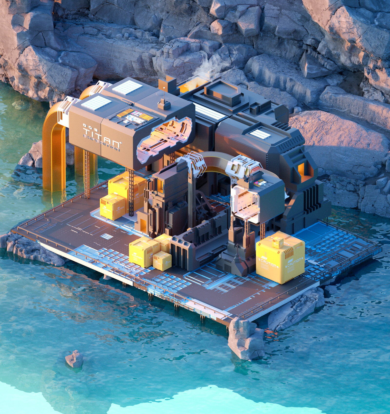 ArtStation - Titan station
