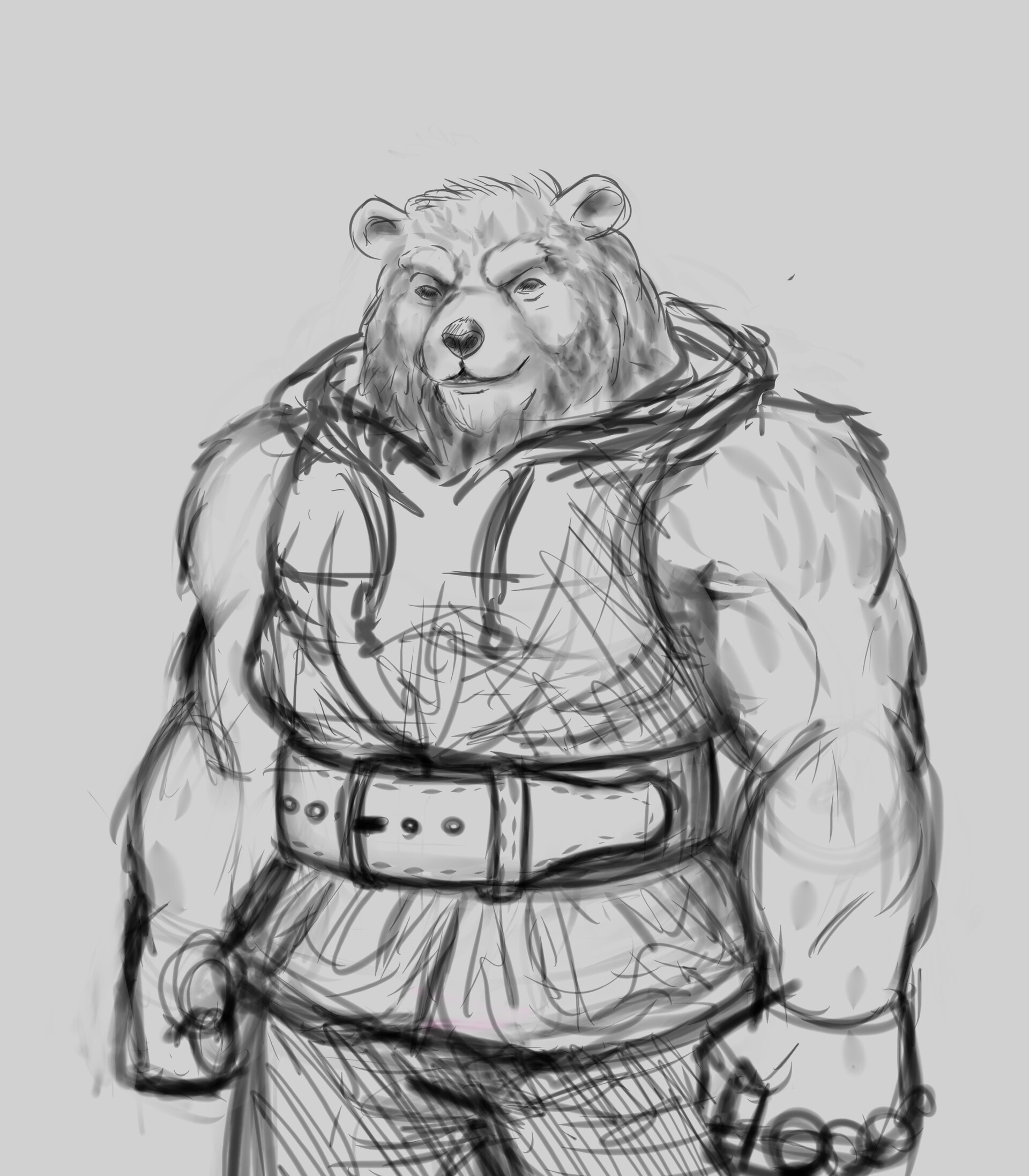 how to draw big bear