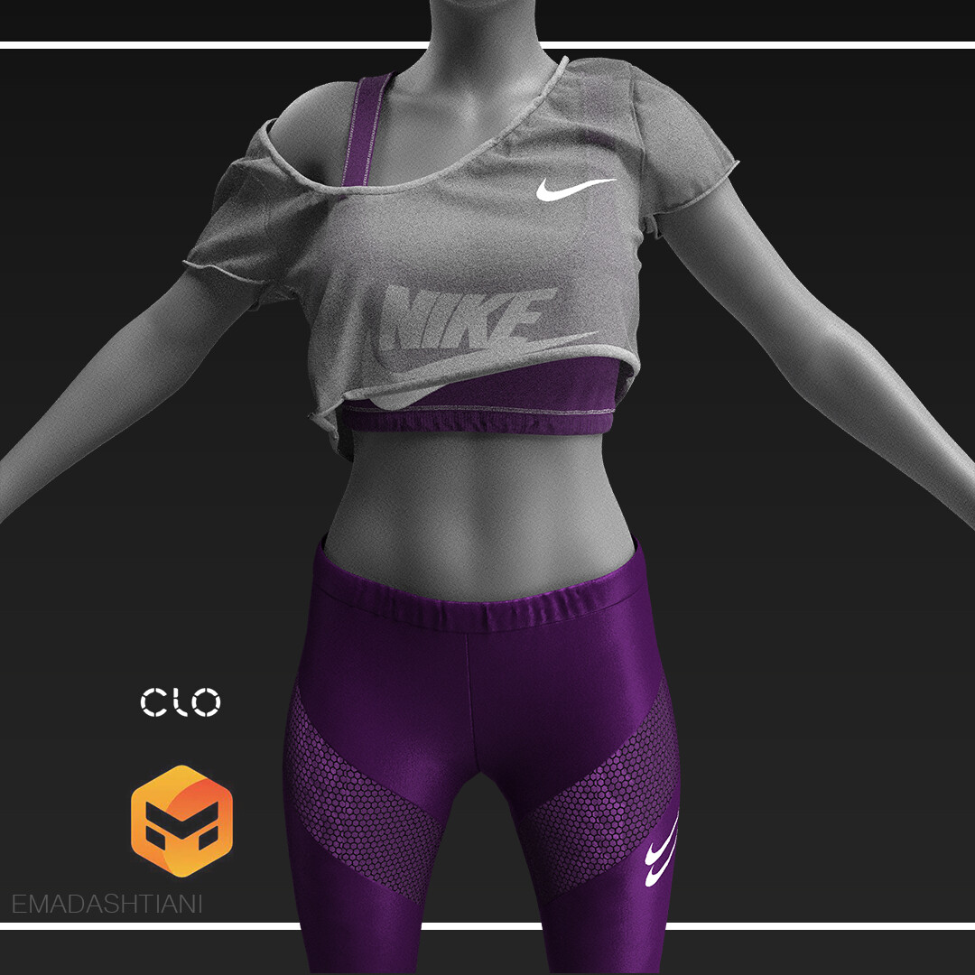 ArtStation - Sports Wear - Violet Running N2 #27