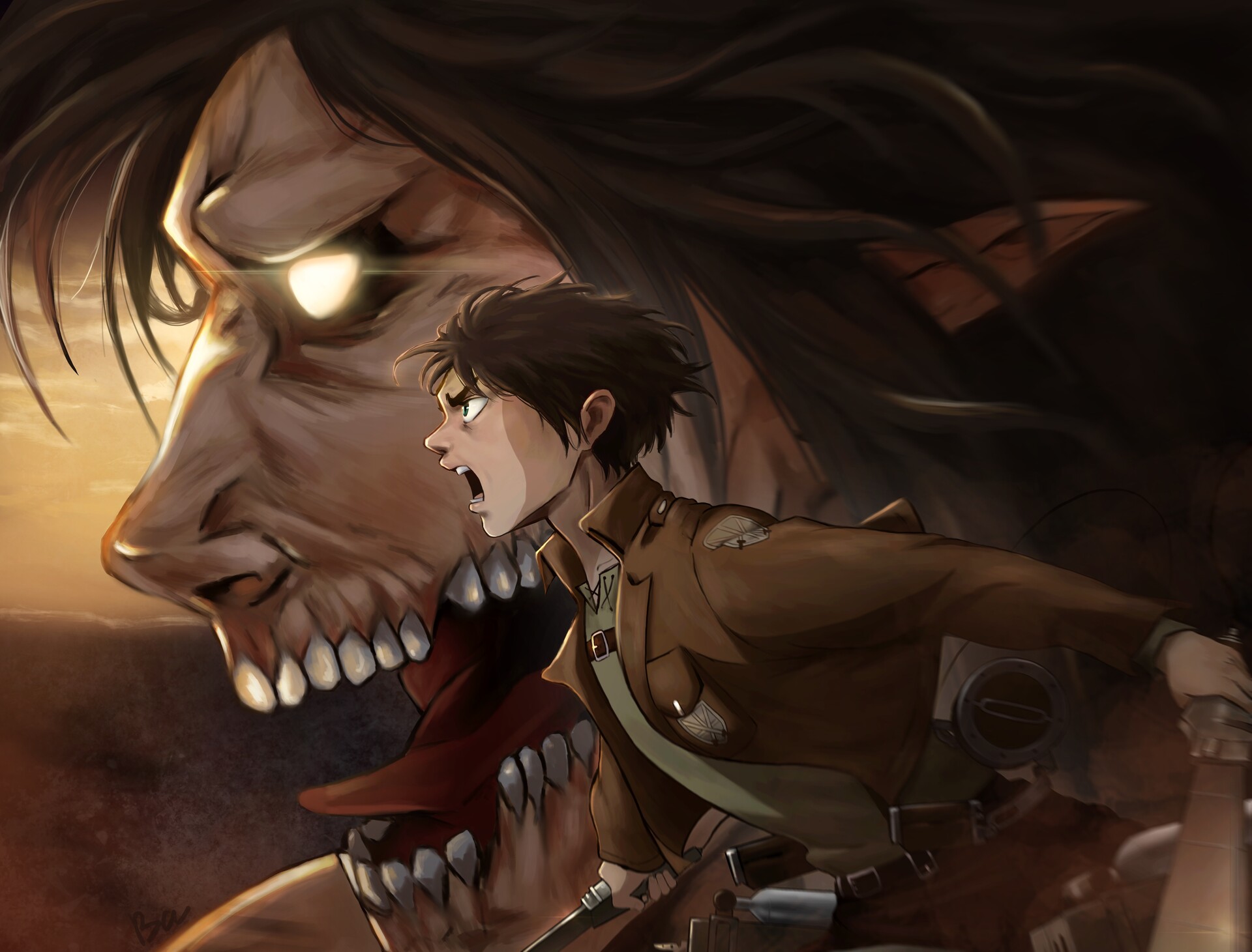 ArtStation - AOT Eren fanart