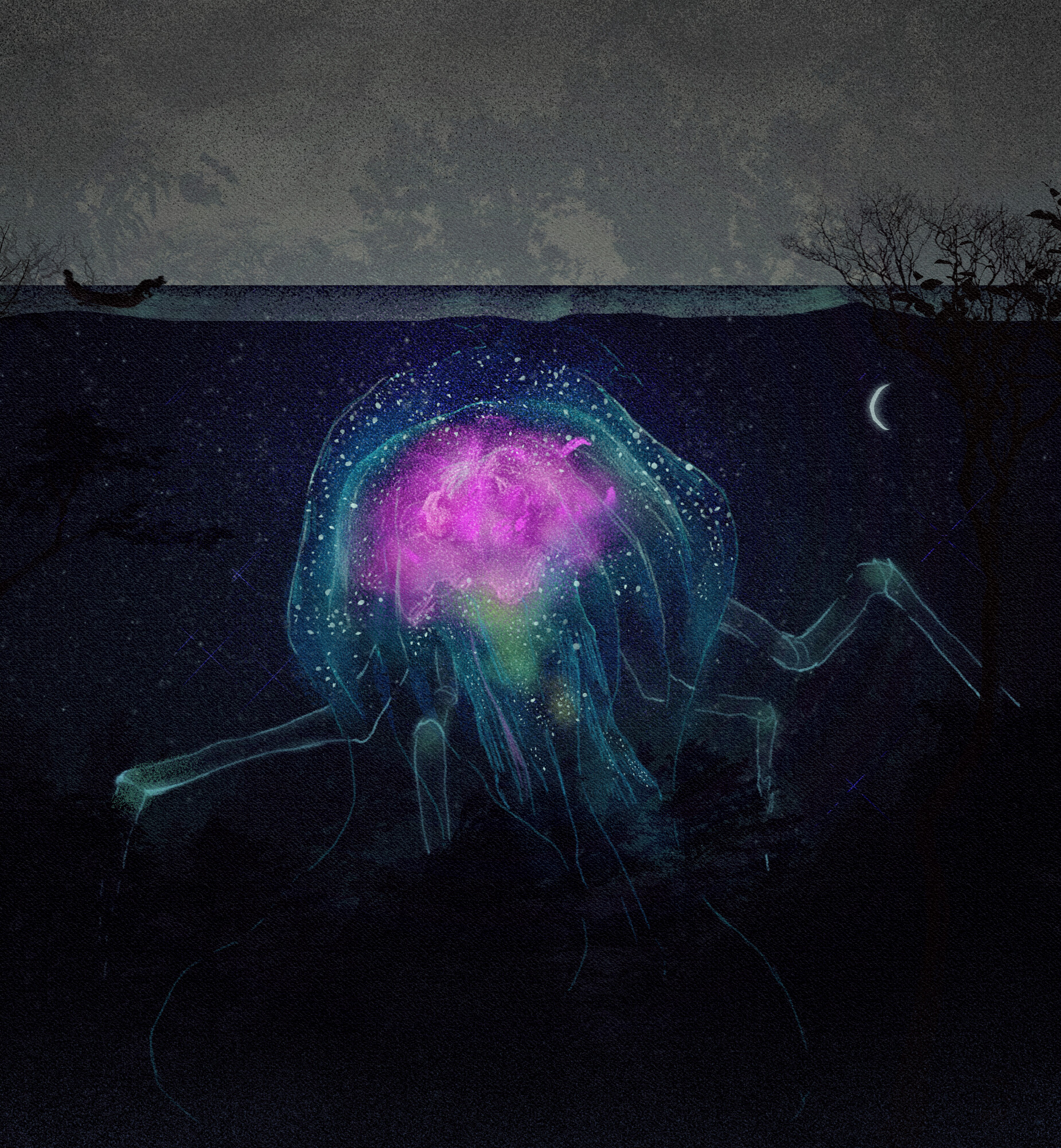 ArtStation - Underwater monster