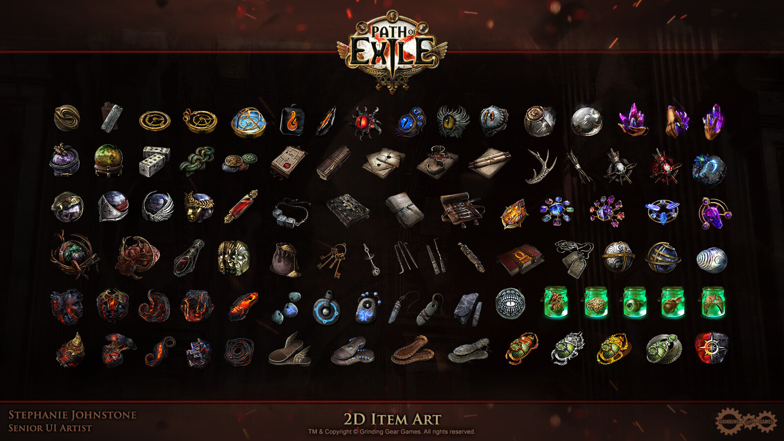 Steph Johnstone 🌞 - Path of Exile - 2D Item Art