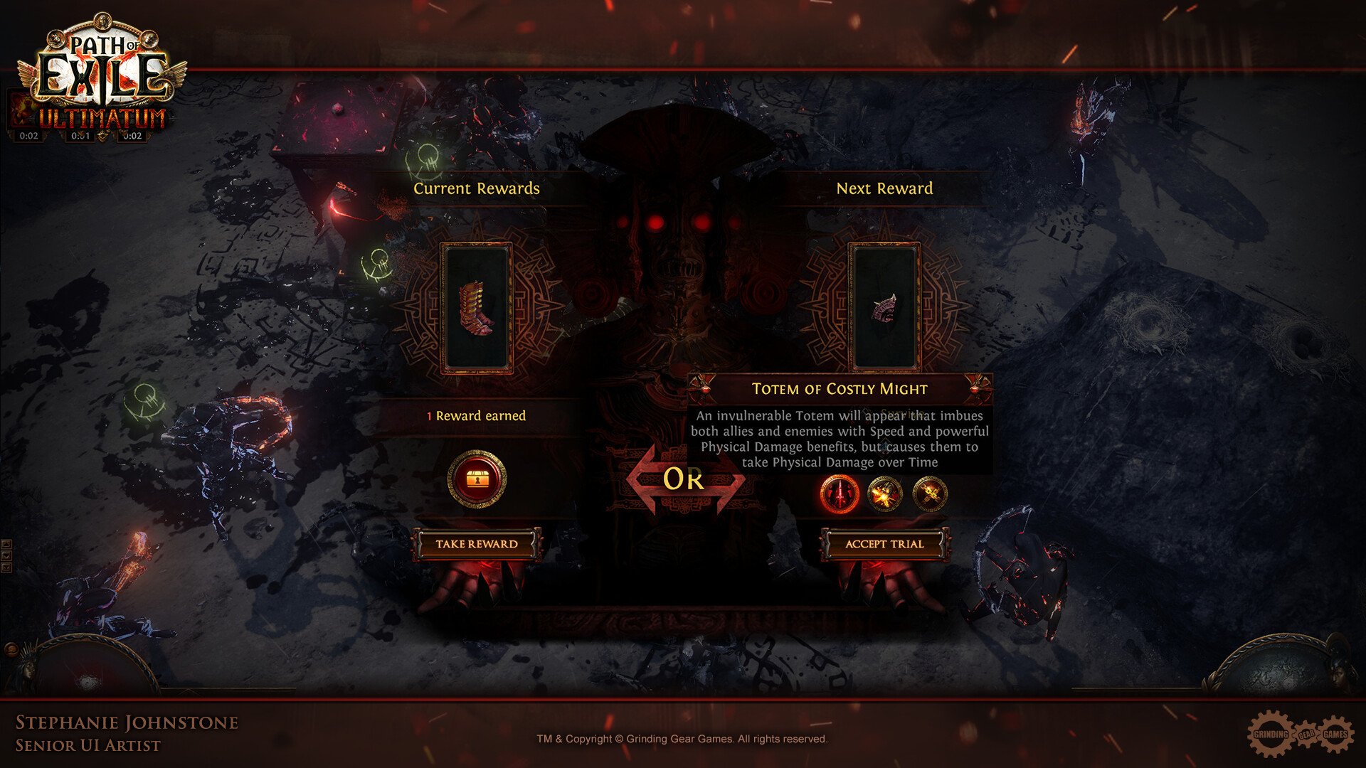 Steph Johnstone 🌞 - Path of Exile - Ultimatum League UI