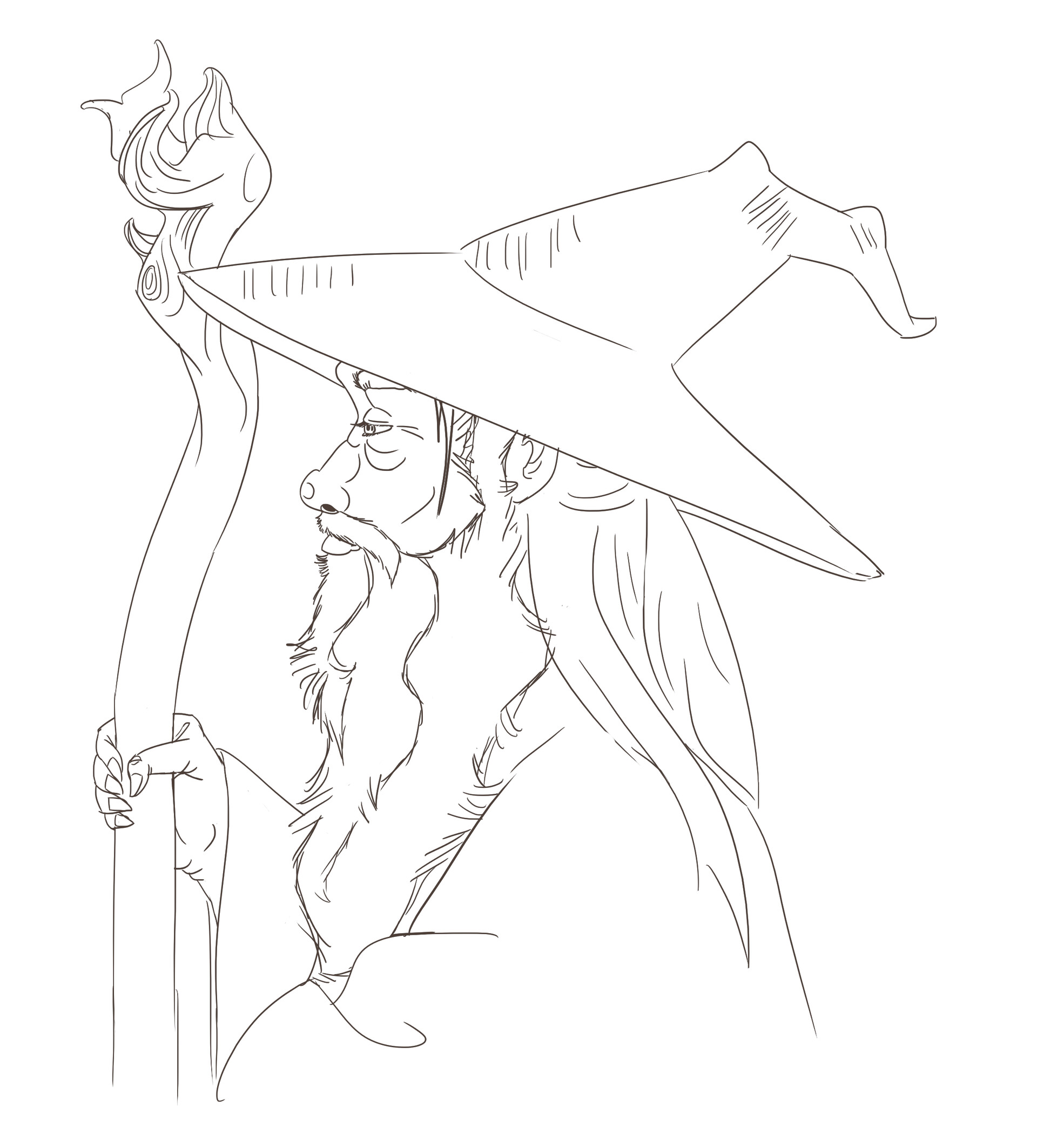 gandalf the gray coloring pages