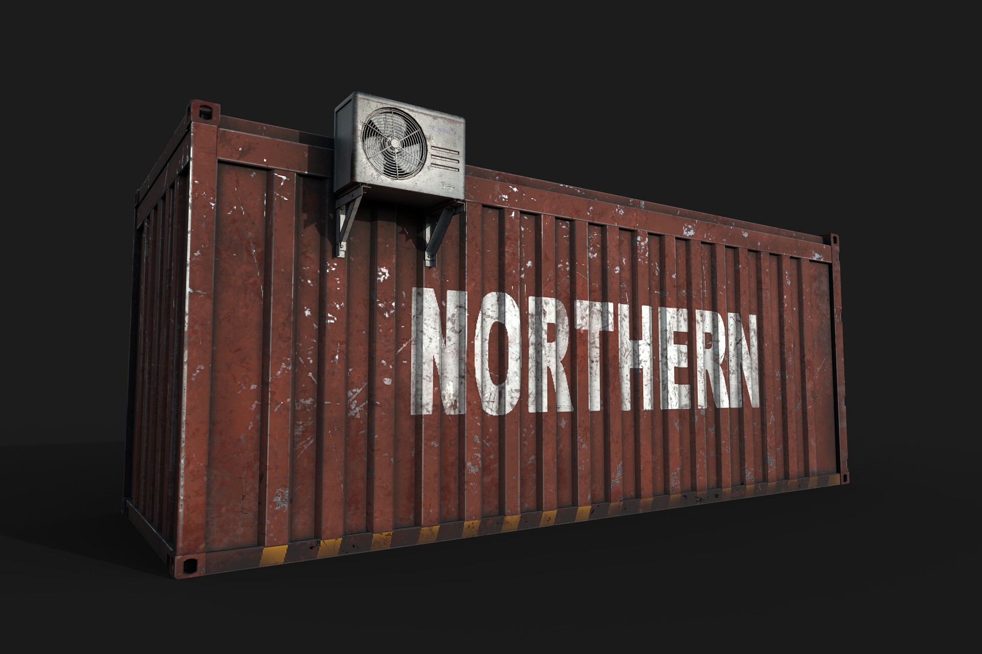 ArtStation - 3D Texturing for a Container