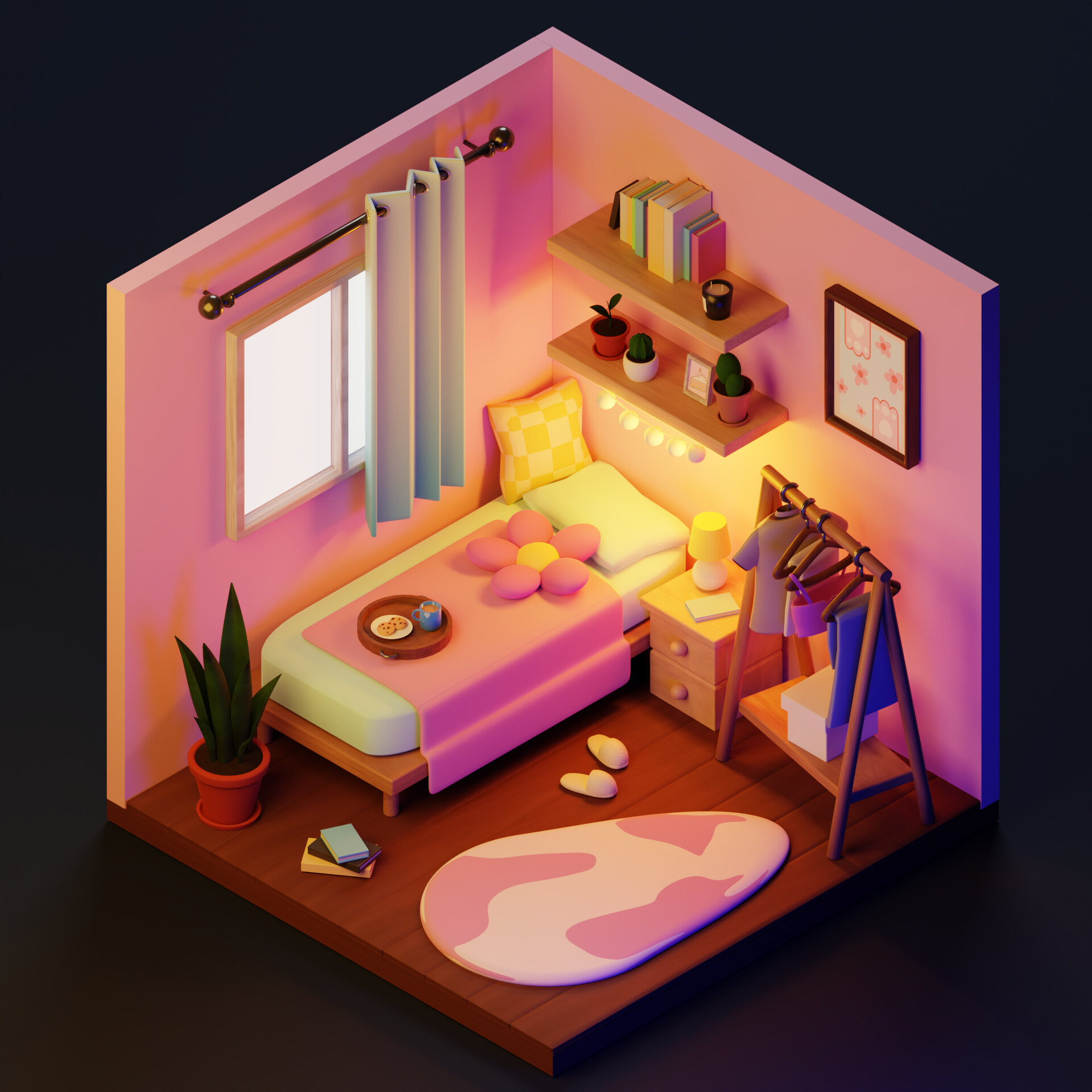 ArtStation - Miniature Bedroom
