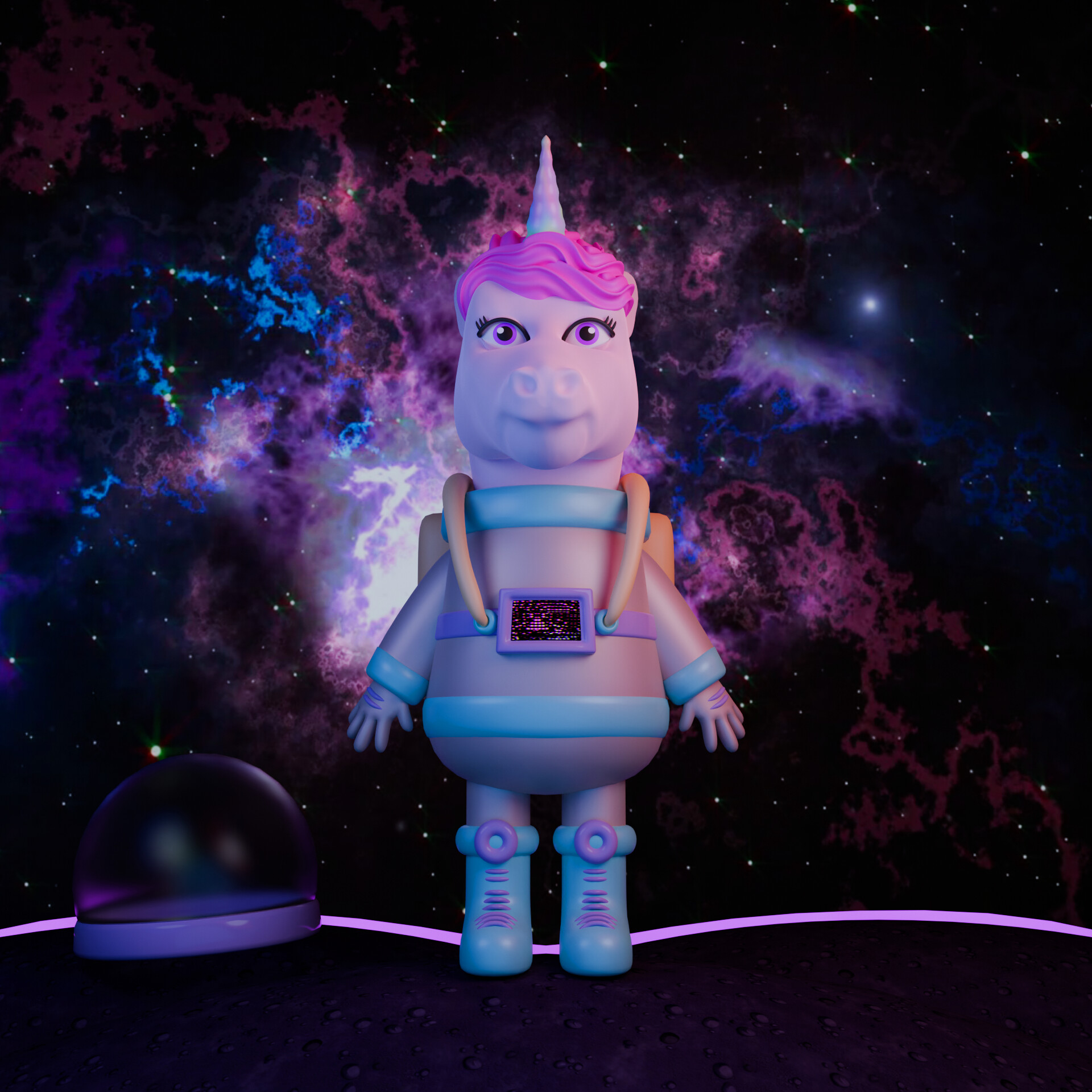 ArtStation - Unicorn in Space