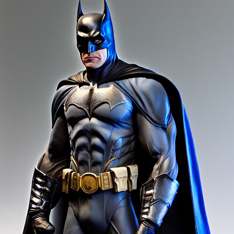ArtStation - Batman - DC (photorealistic image + upscaled detail)