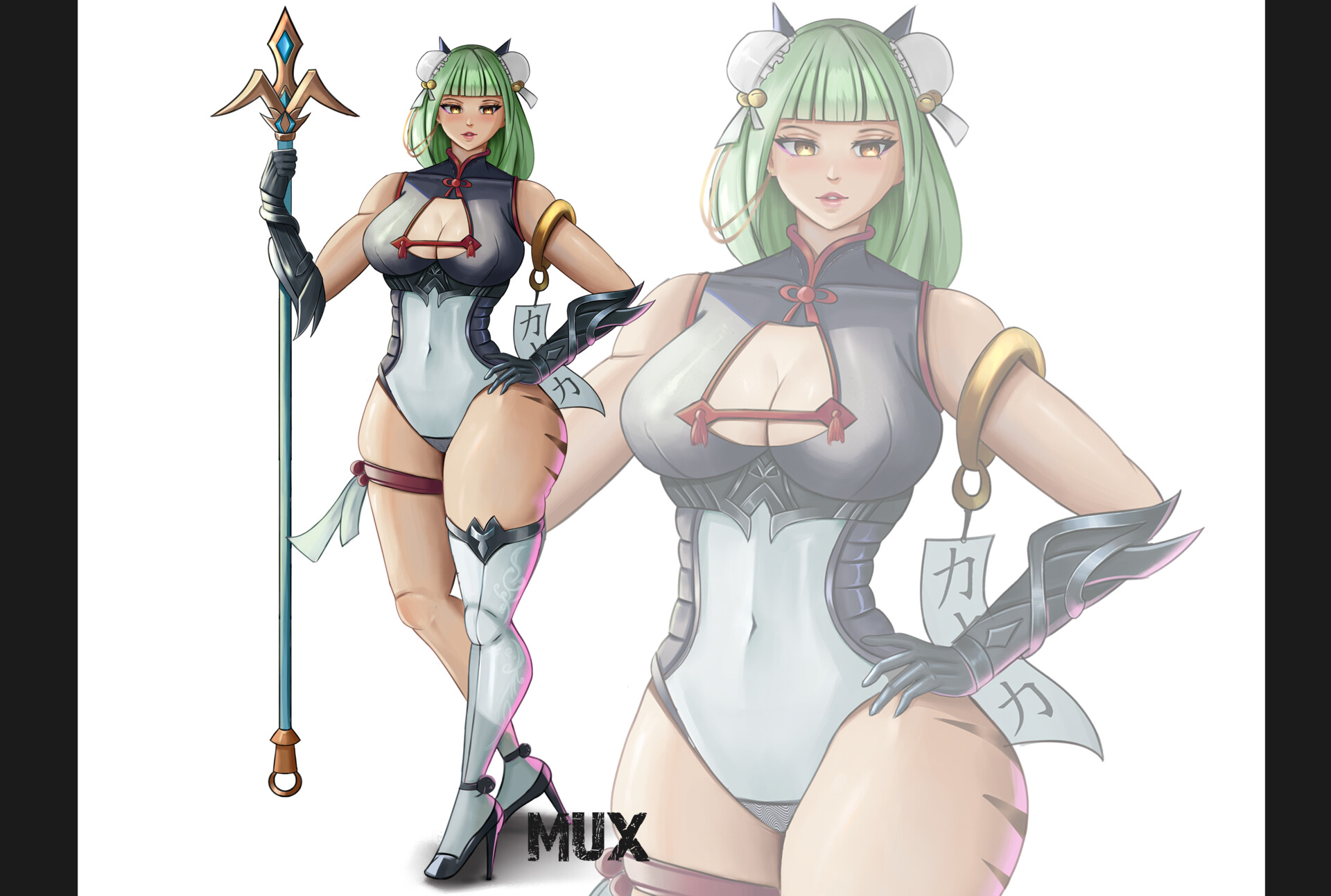 ArtStation - polearm girl (oc design)