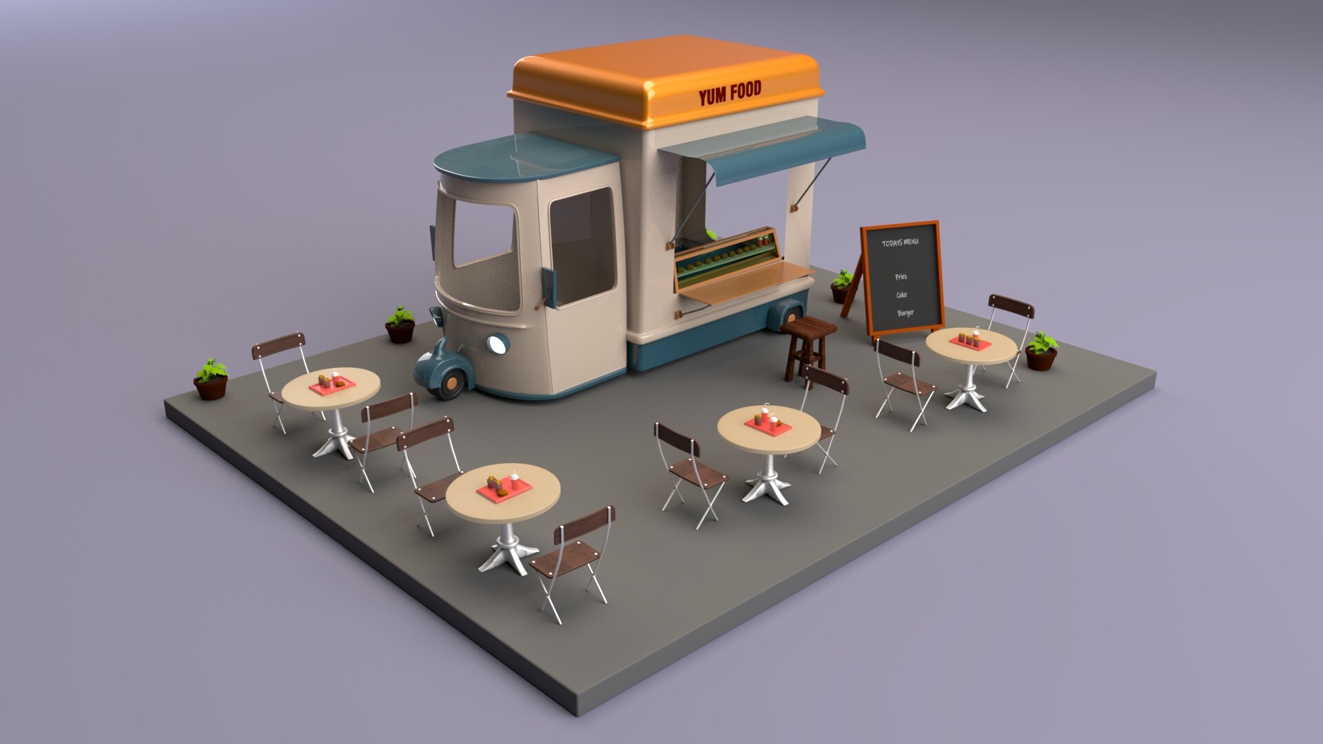 ArtStation - Fast food Truck