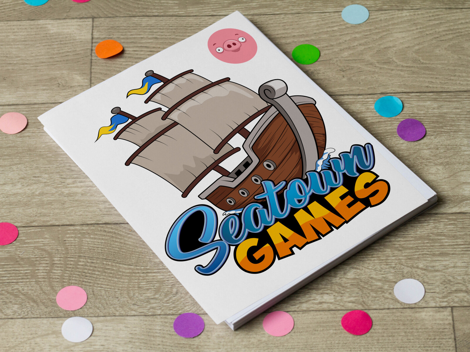 ArtStation - Cartoon Ship Logo