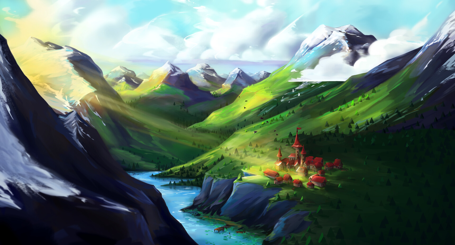 ArtStation - Castle Landscape