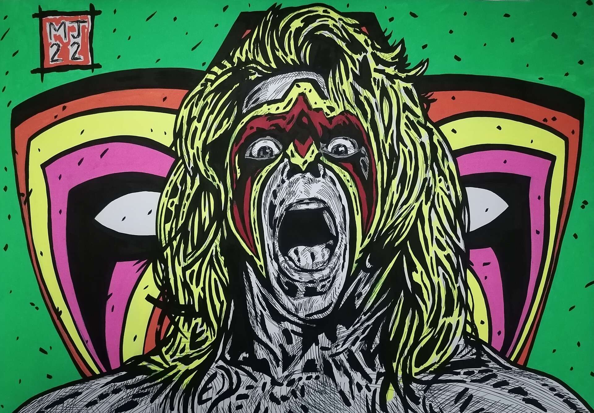 ultimate warrior art