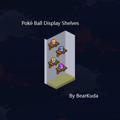 ArtStation - Poké Ball Display Shelves