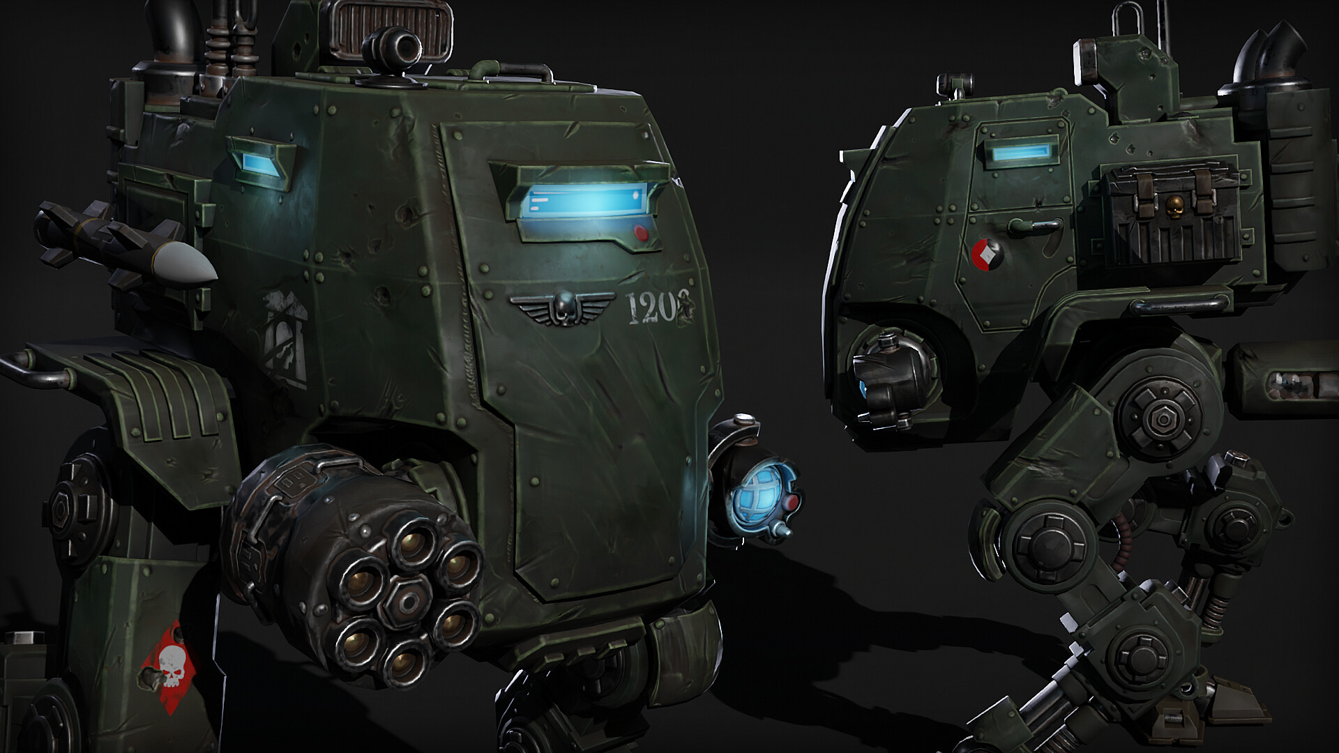 Guillaume Bolis - W40k new armoured sentinel 3d model
