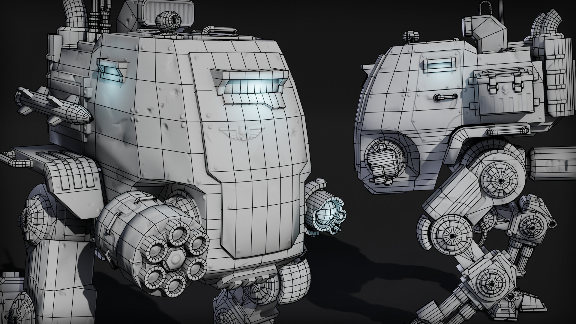 Guillaume Bolis - W40k new armoured sentinel 3d model