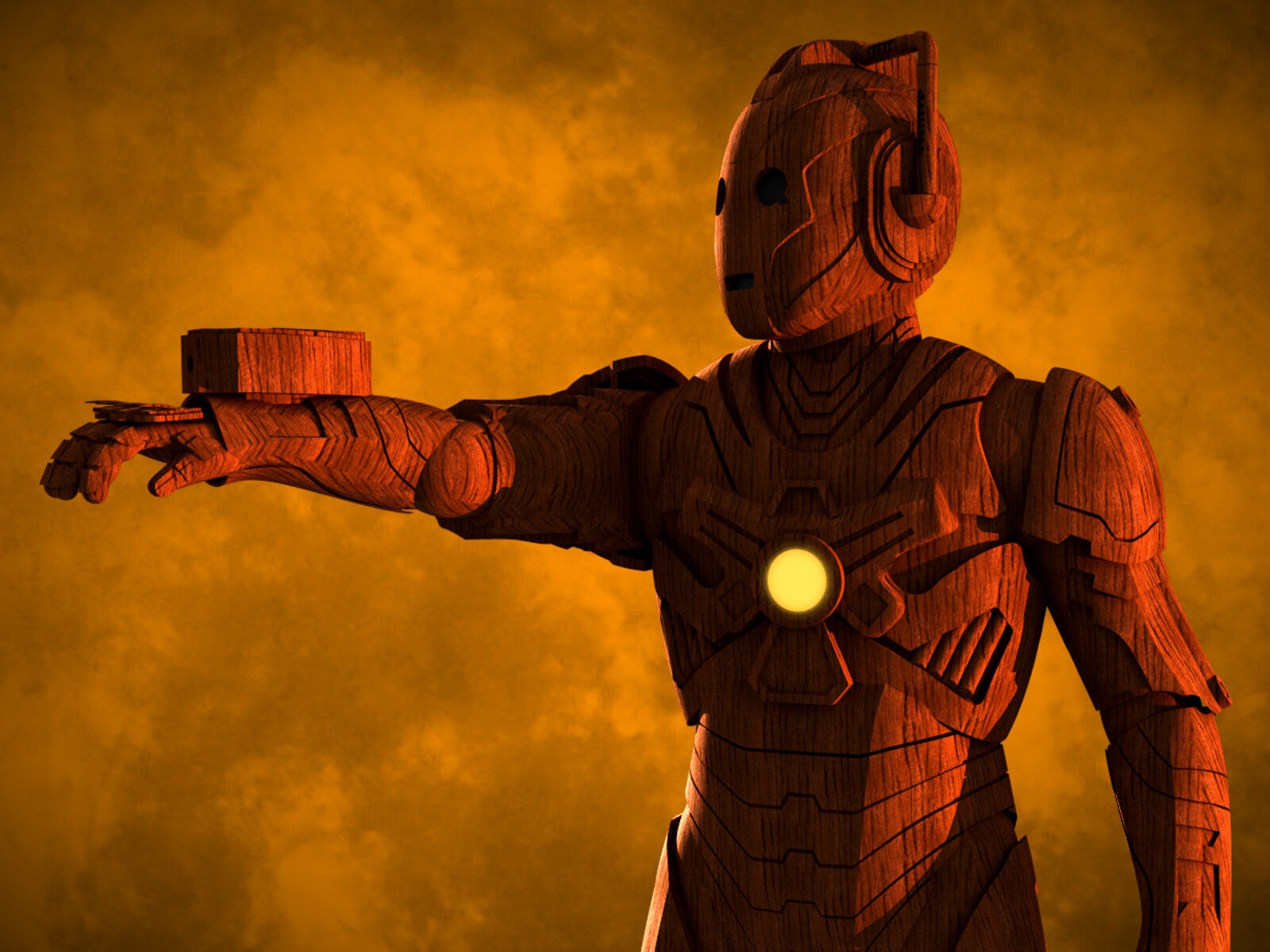ArtStation - Wooden Cyberman