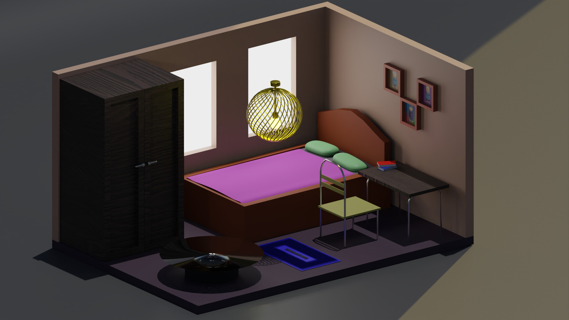 ArtStation - Isometric Bedroom