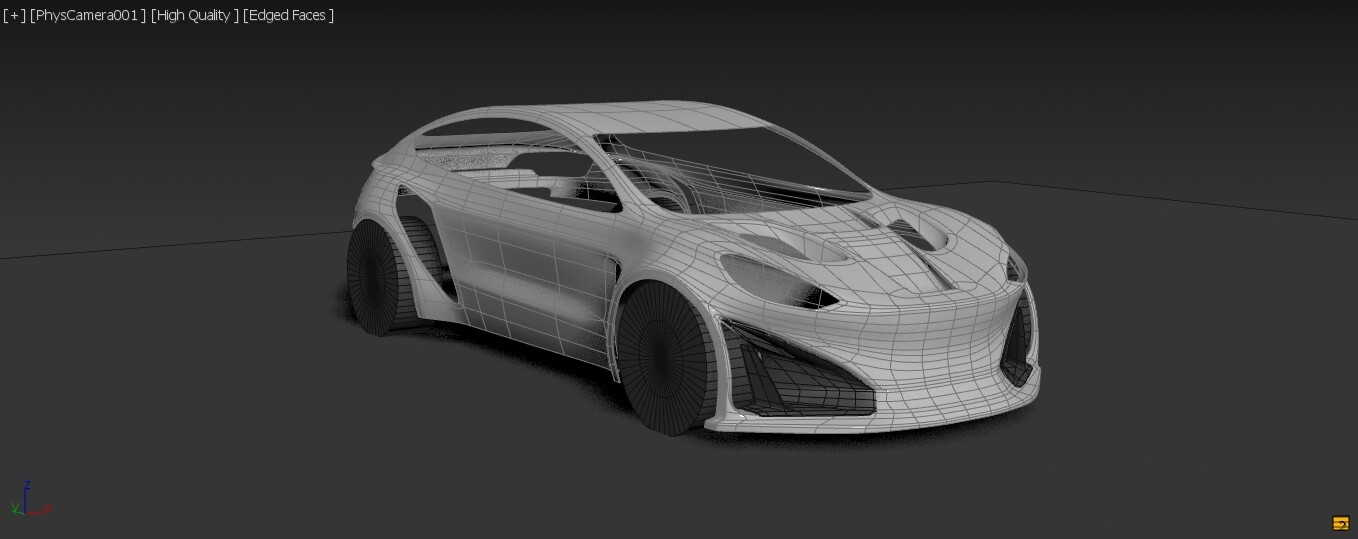 ArtStation - WIP Tesla Model 3 Body Design.