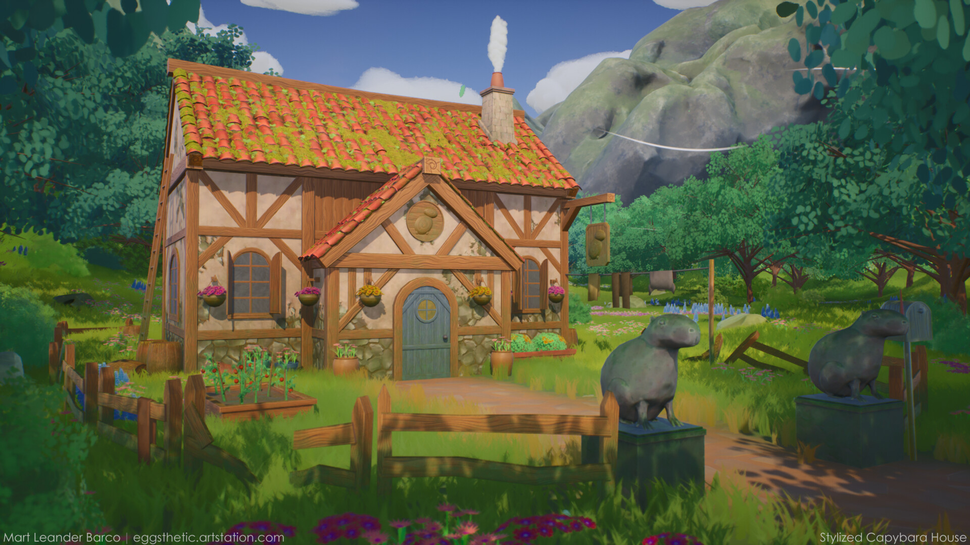 Mart Leander Barco - Stylized Capybara House