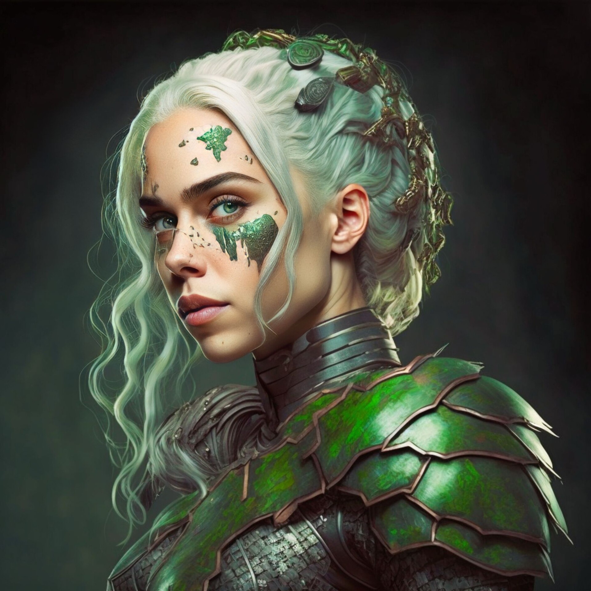 ArtStation - Daenerys Targaryen in green armor
