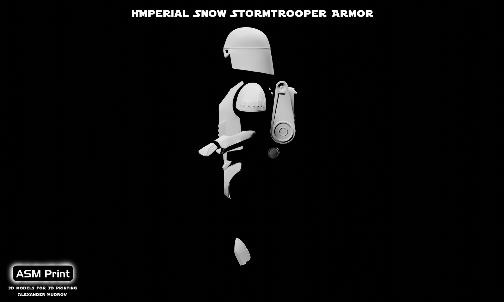 ASM Print - Snow Imperial Stormtrooper Armor Set