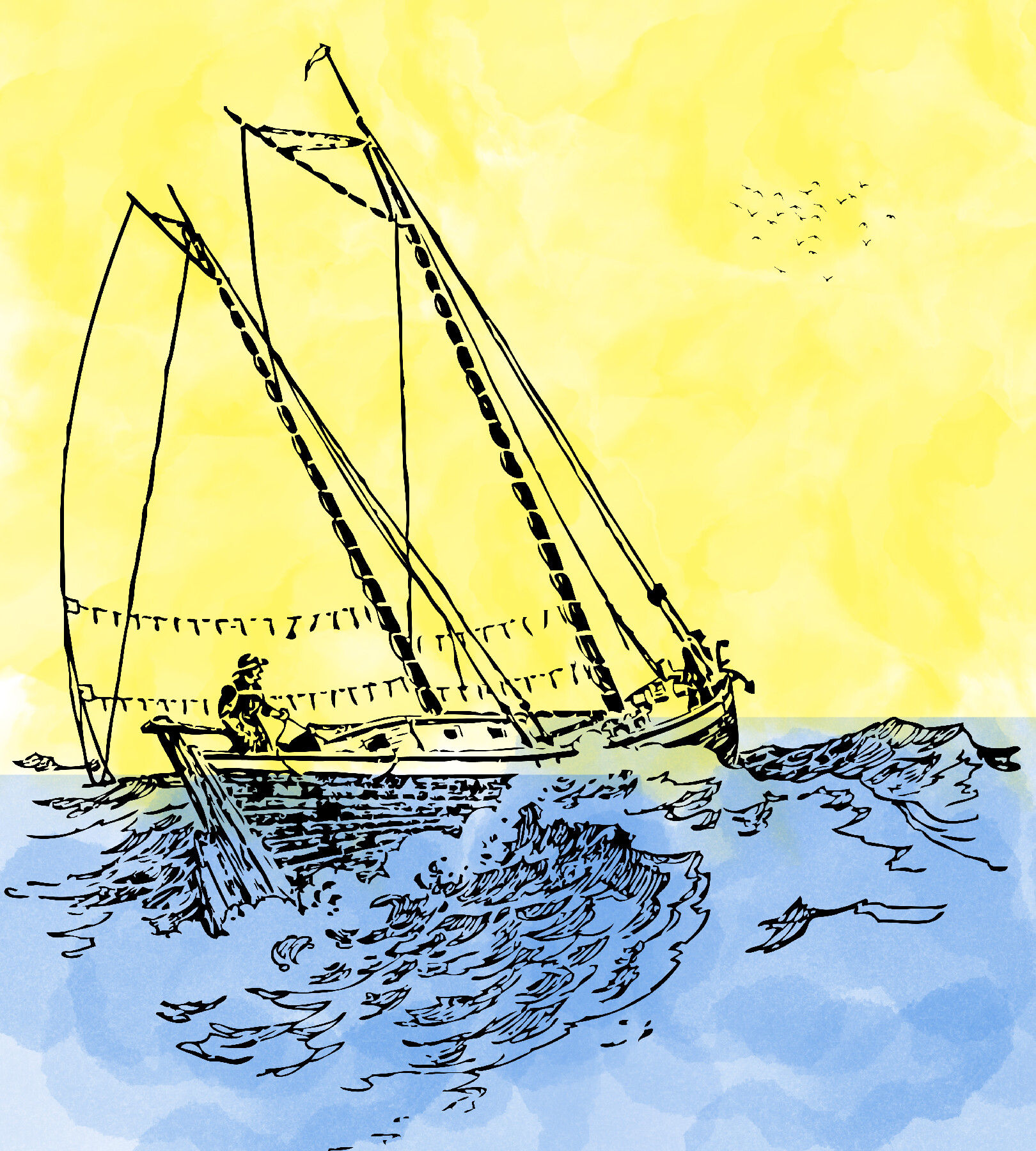 ArtStation - Floating ship