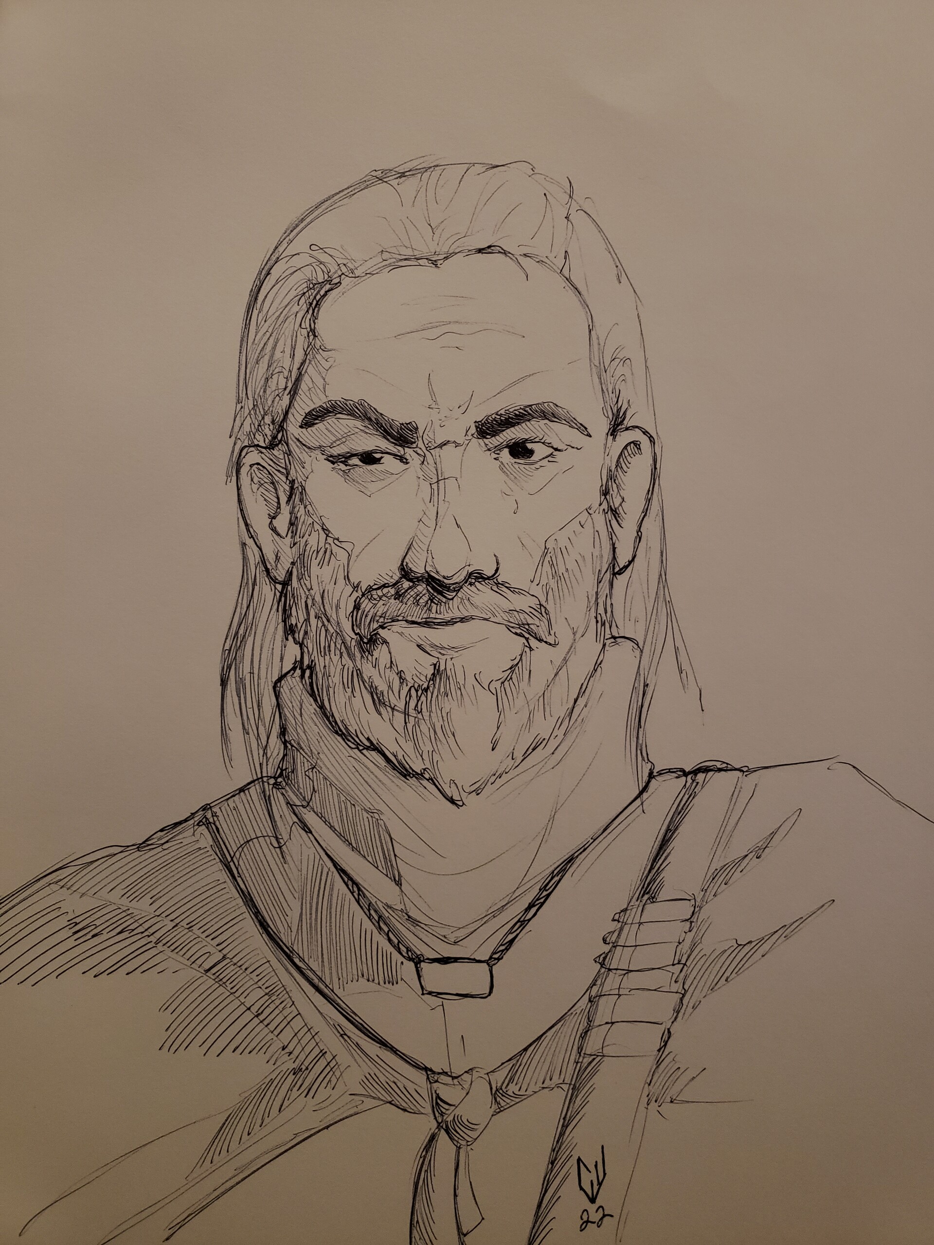 ArtStation - Portrait of a warrior