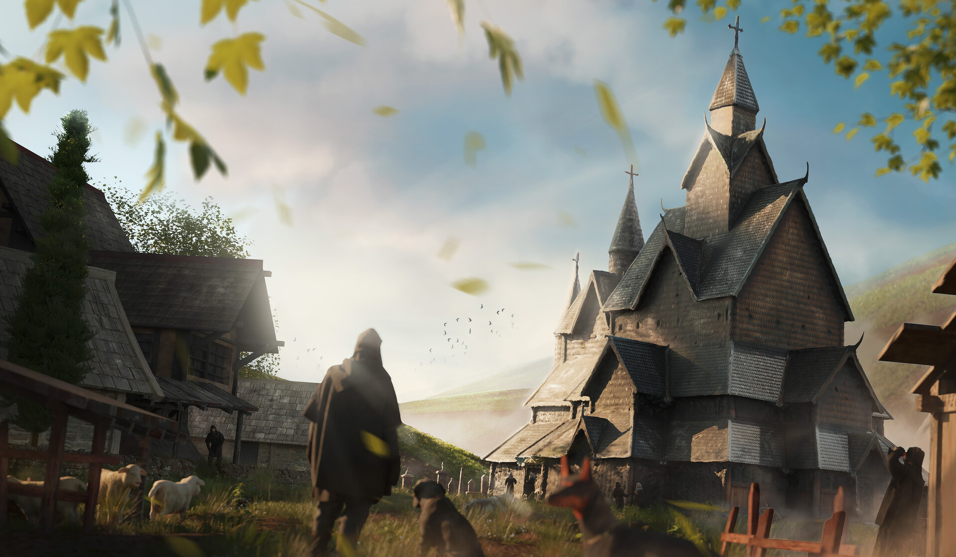 ArtStation - Medieval town concept art