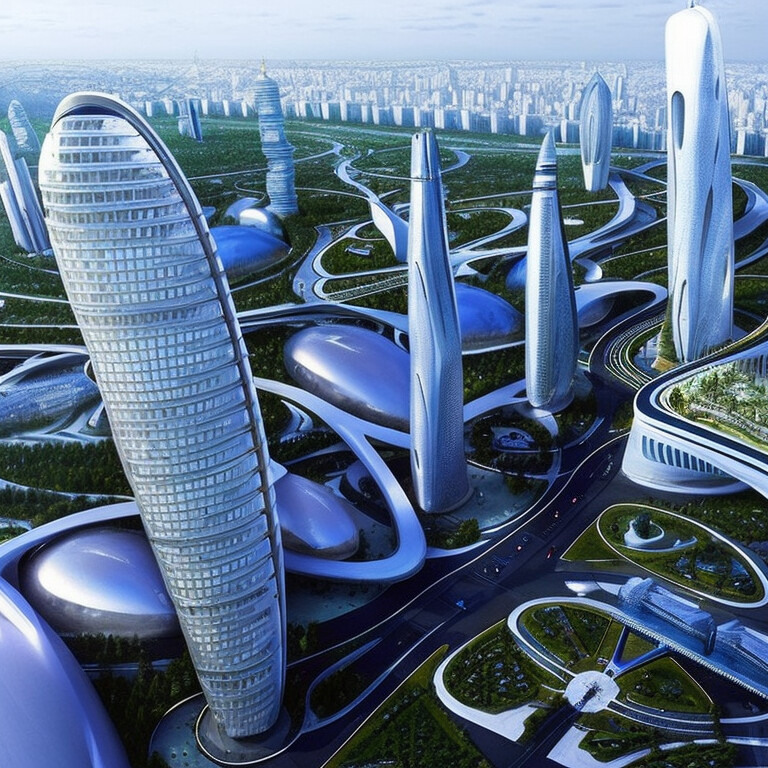 ArtStation - Advanced futuristic city Moscow