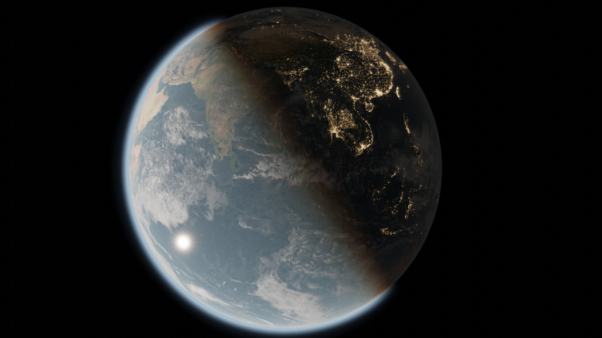 ArtStation - Photorealistic Earth Animated Low-poly 3D model