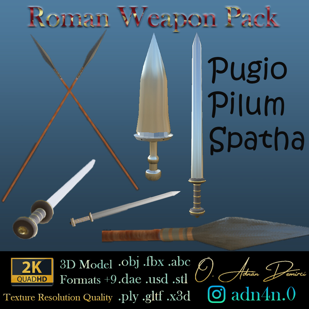 ArtStation - Ancient Rome Roman Weapon Pack