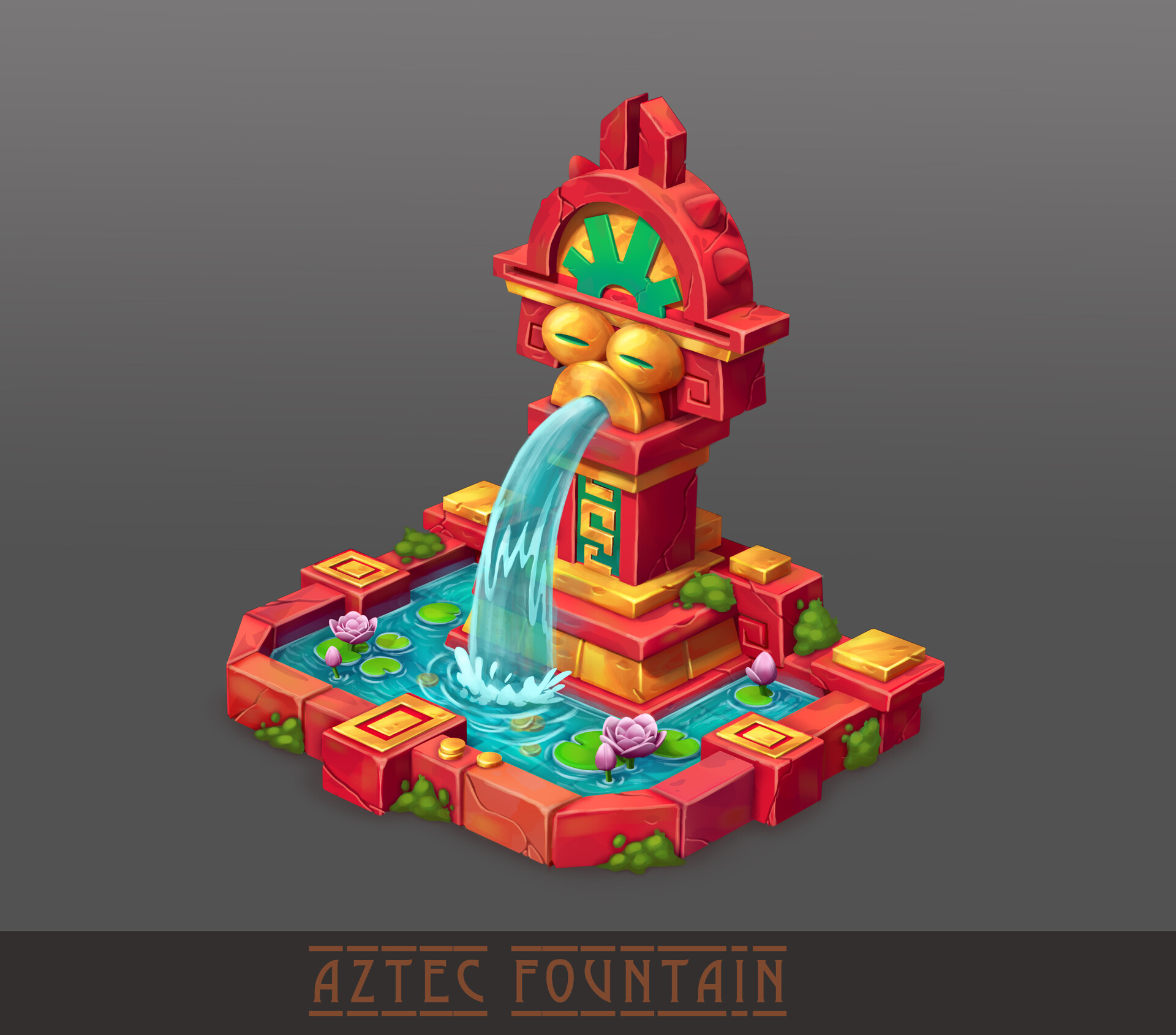 ArtStation - Aztec Fountain