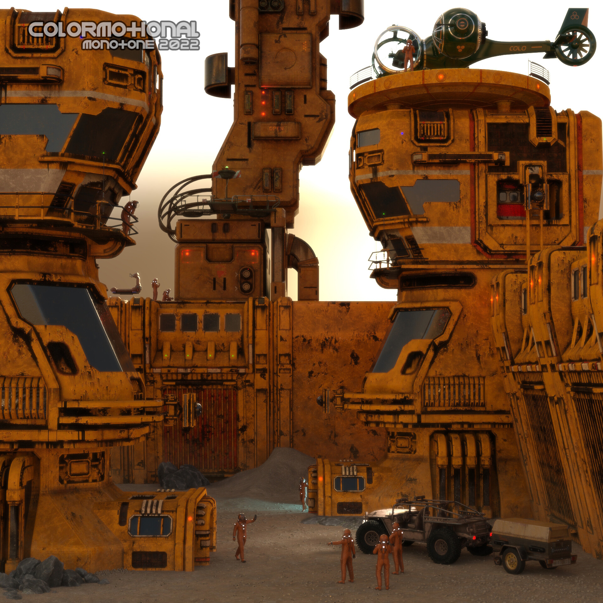 ArtStation - Desert Base "Orange"